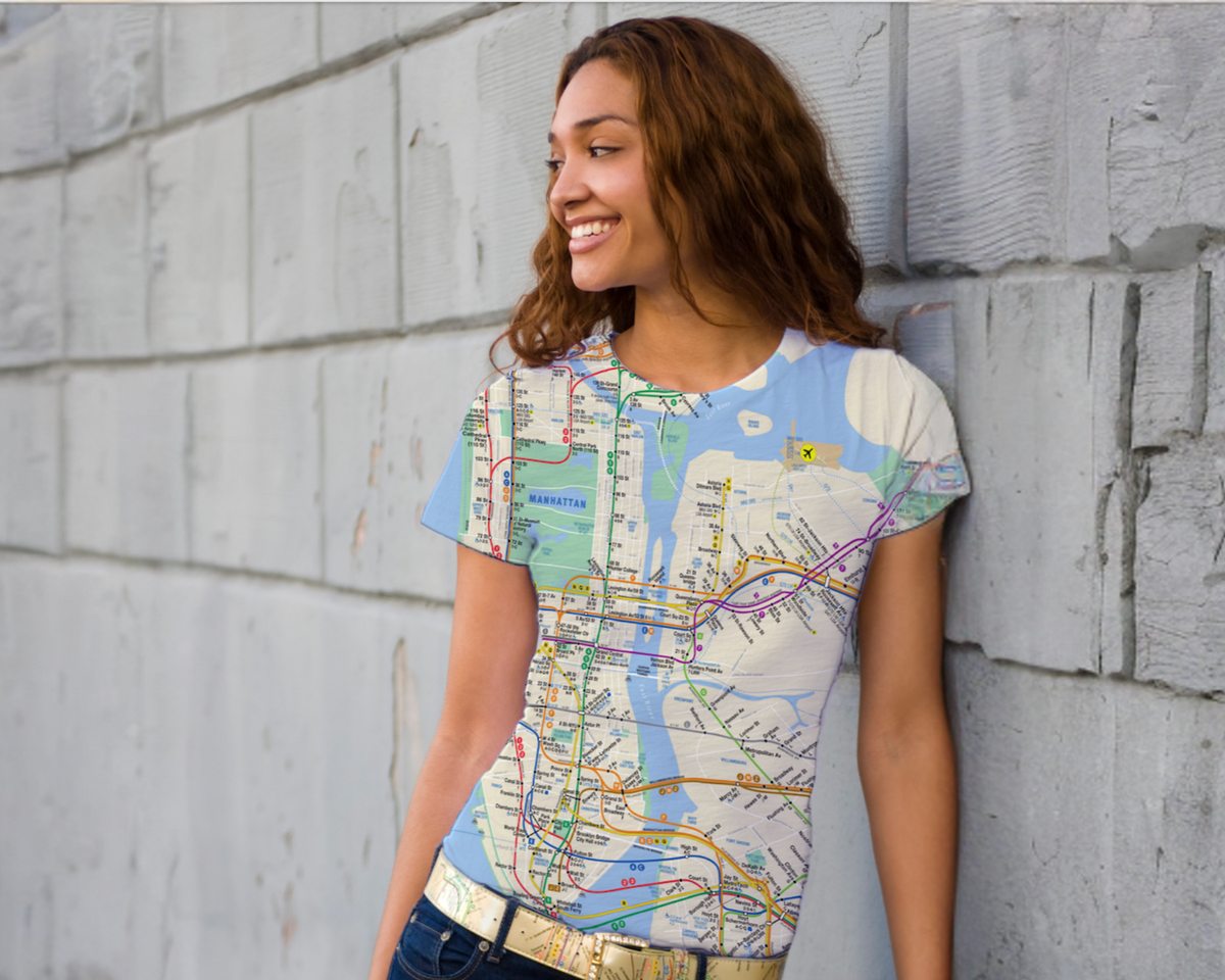 All-Over Map Accessories – NYC Subway Line