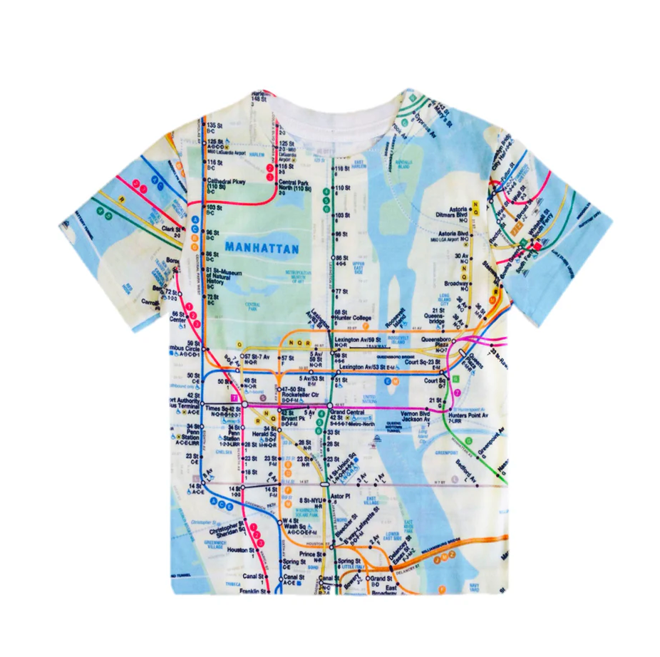 Map Tees – NYC Subway Line