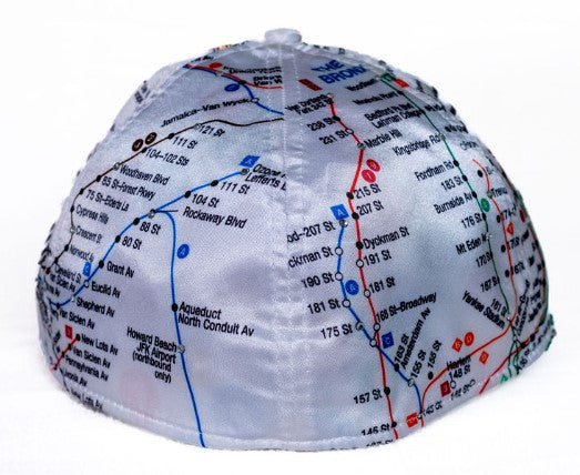 All Over Map Cap with Rhinestones – NYC Subway Line