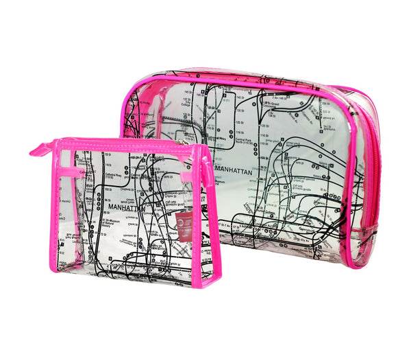 Clear Vinyl Case Set – NYC Subway Line